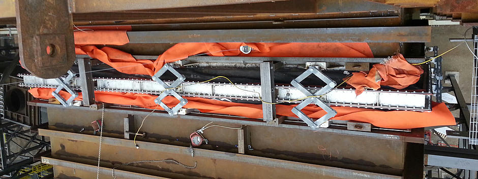 Expansion joints in use